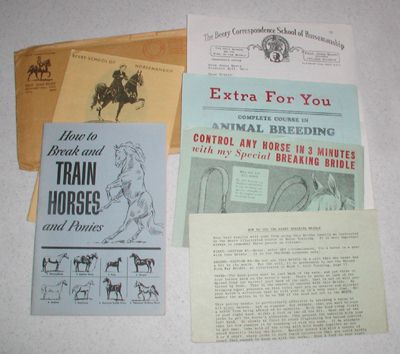 "Professor Jesse Beery Advertising Pamphlets How to Break and Train ...