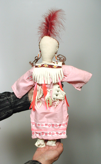 Authentic Native American No Face doll by Oglala Lakota artisan Anita Brown