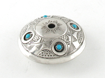 Wesley Whitman Navajo Miniature Sterling Silver Seed Pot HS60