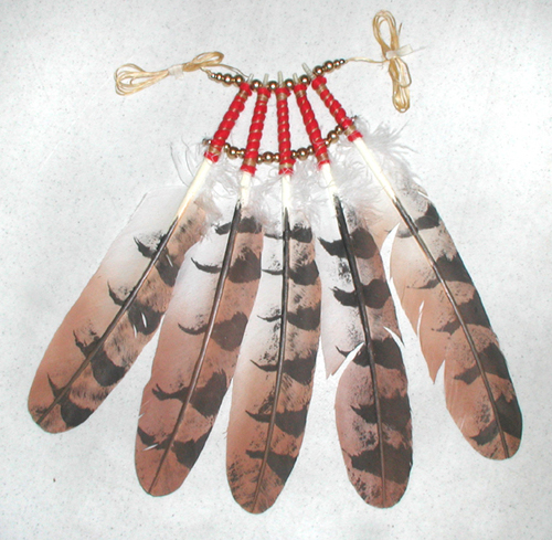 Lakota "Owl" Feather Pipe Drop PD-H