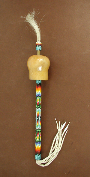 Authentic Native American Peyote Rattle by Lakota Cleve Never Misses A Shot
