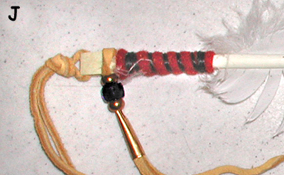 Native American Lakota Feather Hair Ties FEG