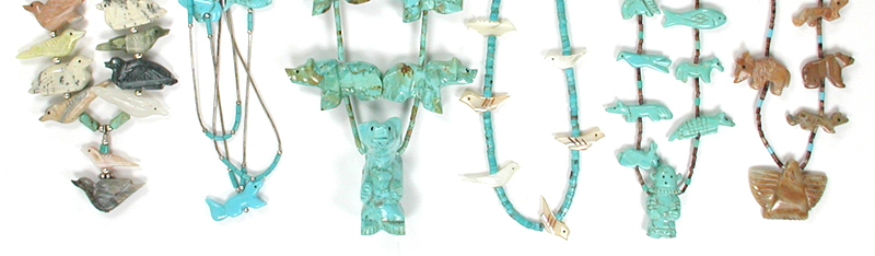 lot of five necklaces