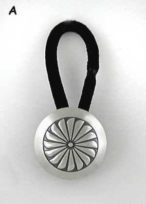 sterling silver concho pony tailer