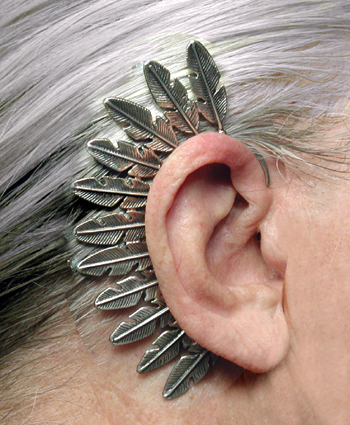 Pearlene Spencer Navajo Sterling Silver Ear Cuff NE675