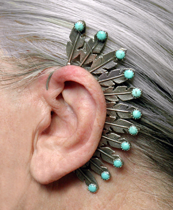 Pearlene Spencer Navajo Sterling Silver Ear Cuff NE675