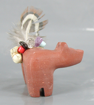 Authentic Native American catlinite bear fetish by Oglala Lakota ...