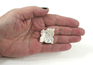 Danette Laate Zuni Mother of Pearl Butterfly Maiden Carving FM272