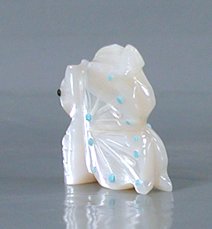 Danette Laate Zuni Mother of Pearl Butterfly Maiden Carving FM272