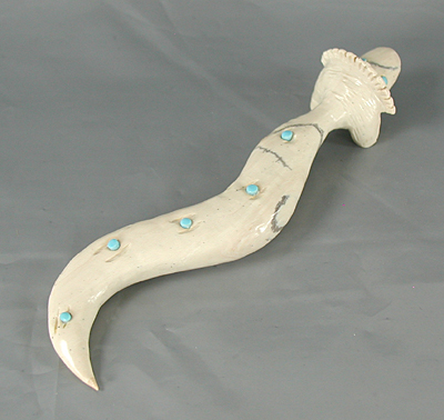 Paulette and Farlan Quam Zuni Snake fetish carving - Awanyu the Plumed ...