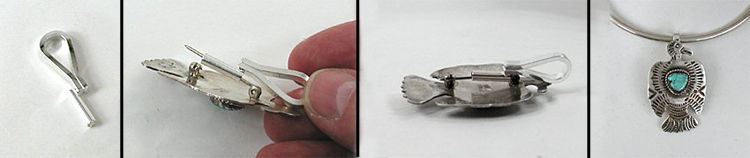 Pin Converter for wearing a pin as a pendant