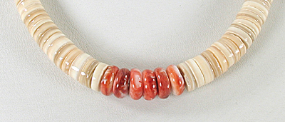 Authentic Native American Heishi 22 inch melon shell heishi Necklace by ...