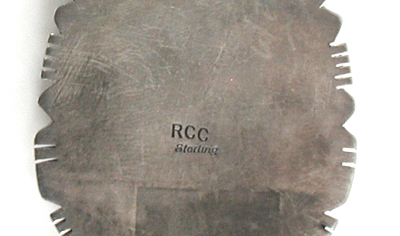 Richard Curley Navajo Sterling Silver Turquoise Necklace N692