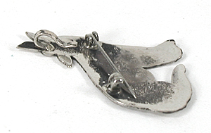 Wolf/Coyote turquoise chip inlay pin pendant P544