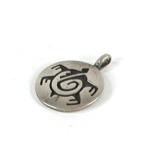 Sterling Silver Turtle Pendant P555