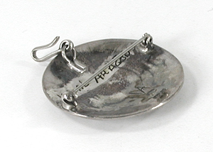Vidal Aragon Kewa Sterling Silver Storyteller Pin Pendant P585
