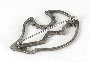 Vintage sterling silver Bear Pin PN572