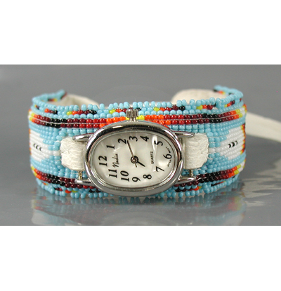 Hand Beaded Watch Bracelet W358