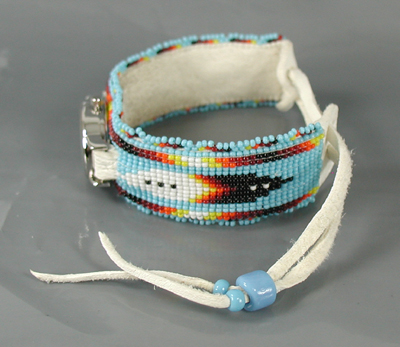 Hand Beaded Watch Bracelet W358