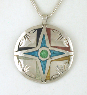 Authentic Native American Indian Morning Star Pendant with chain by ...
