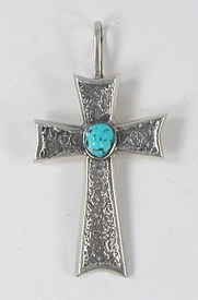 Cross Crosses Native American Pendants Turquoise Navajo Sterling Silver ...