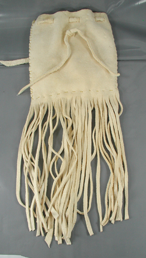 Rose Little Thunder Lakota Beaded Buckskin Eagle Bag MBL121