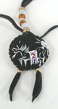 Lakota Painted Sage Medicine Bag
