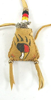 Lakota Painted Sage Medicine Bag