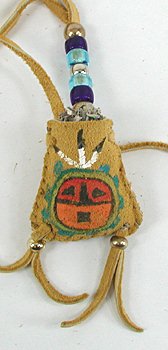 Lakota Painted Sage Medicine Bag