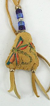 Lakota Painted Sage Medicine Bag