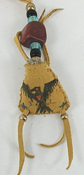Lakota Painted Sage Medicine Bag