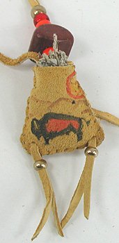 Lakota Painted Sage Medicine Bag