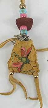 Lakota Painted Sage Medicine Bag
