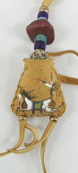 Lakota Painted Sage Medicine Bag