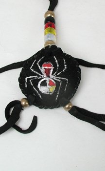 Lakota Painted Sage Medicine Bag