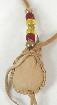 Authentic Native American Tan Deerskin Sage bags by Alan Monroe Lakota
