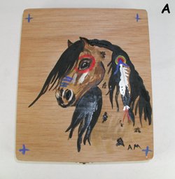 Lakota Indian Cigar Box Art Smudge and Treasure boxes