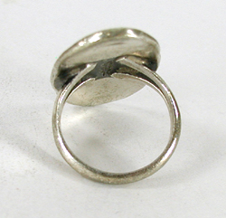 Sterling Silver and Gold Filled Storyteller Ring size 7 1/4 VR406