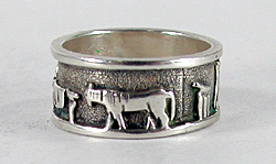 sterling silver Storyteller Ring size 8 1/2