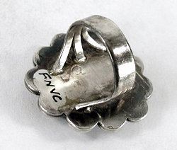 authentic Native American turquoise Ring size 8 by Cochiti silversmith ...